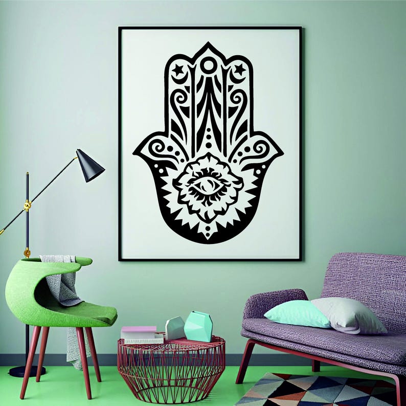 Hamsa Hand Svg, Hamsa Svg, Hand of Fatima Svg, Magic Eye Svg, Hamsa ...