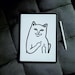Middle Finger Svg, Cat Svg, Middle Finger Cat, Cat Meme, Cat Middle ...