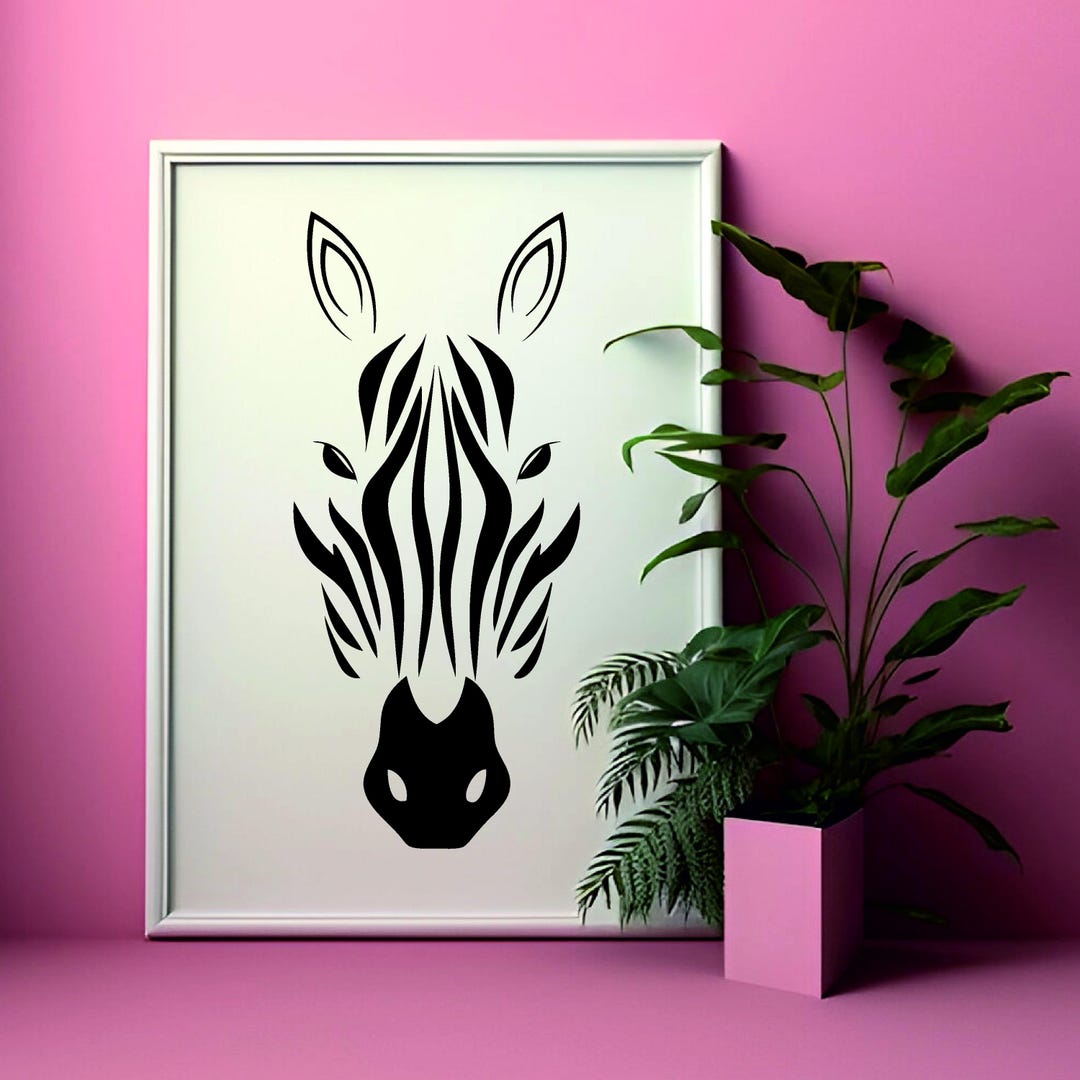 Zebra Svg, Zebra Head Design, Zebra Vector, Zebra Png, Zebra Dxf ...
