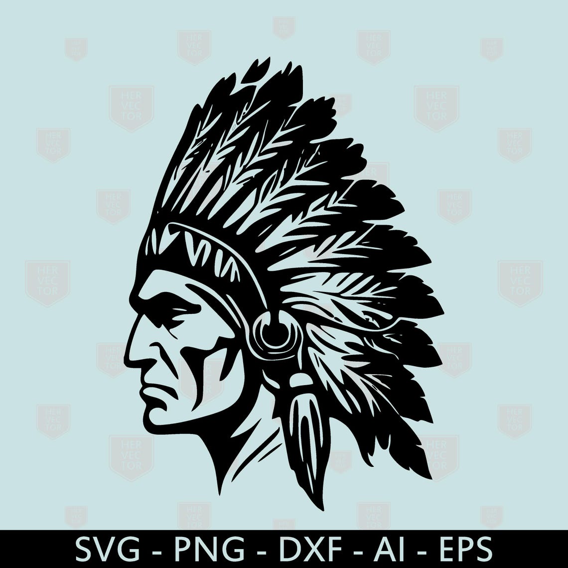 Indian Svg, Indian Chief Svg, Indian Head Svg, Indian Chief Png, Indian ...