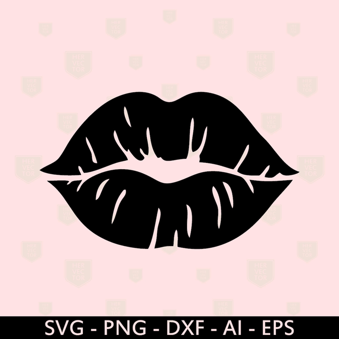 Lips Svg, Kiss Svg, Lips Cut File, Kissing Lips Svg, Mouth Svg, Lips ...