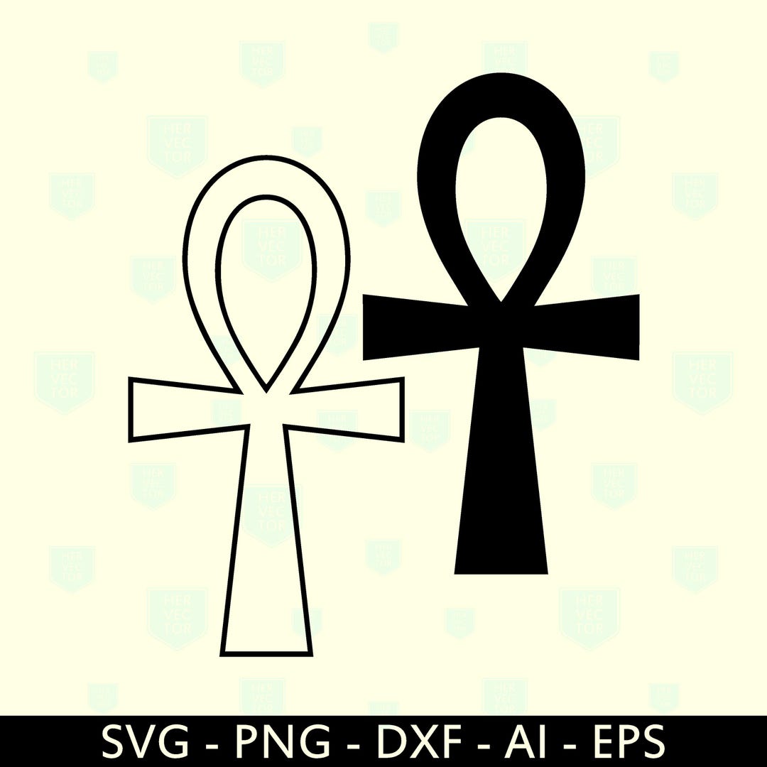 Ankh Symbol Svg, Egyptian Ankh Cross Svg, Ancient Egyptian Symbol, Clip ...