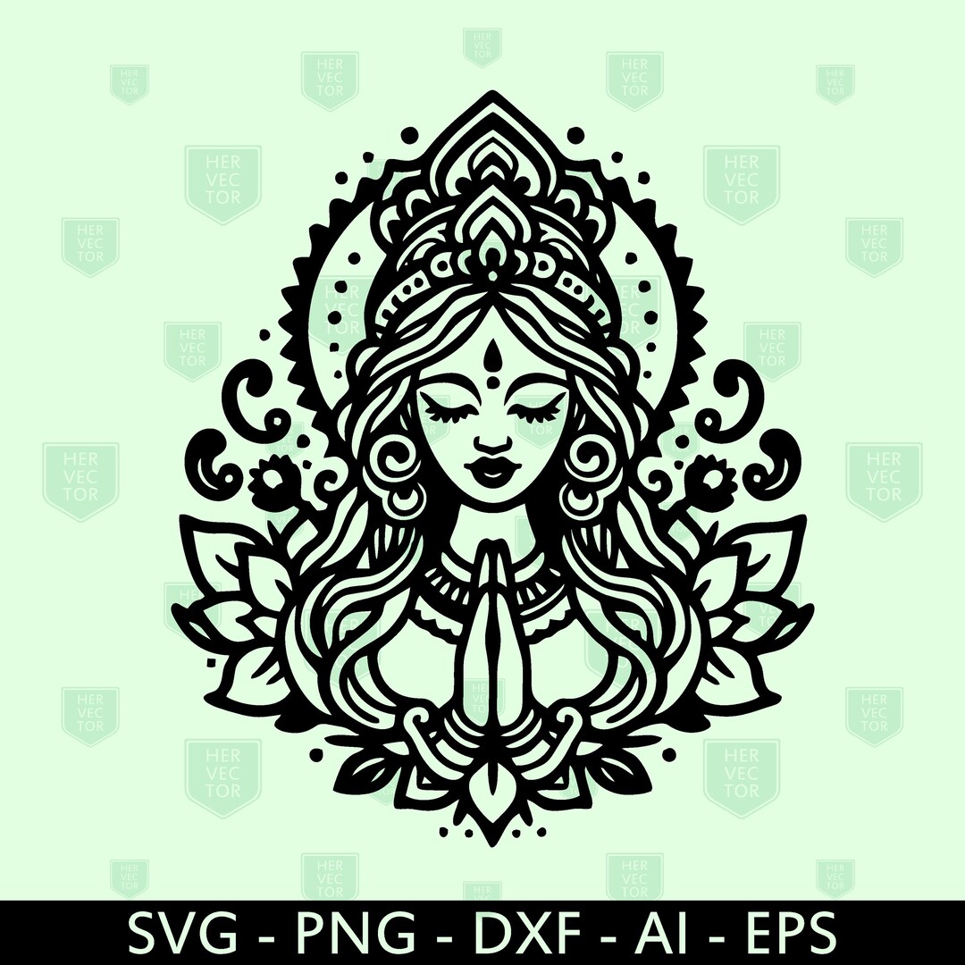 Goddess Svg, Goddess Silhouette, Goddess Clipart, Magic Girl Svg ...