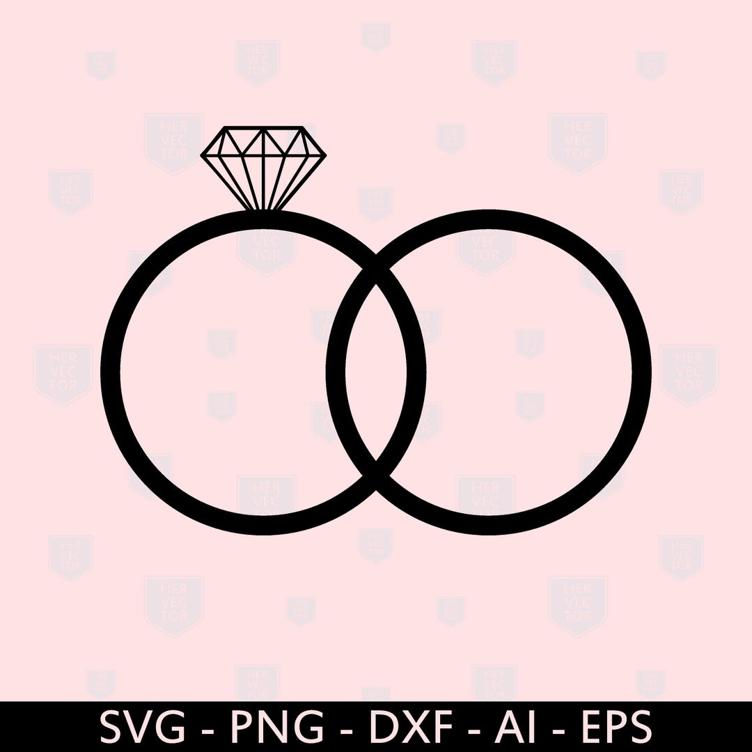 Rings Svg, Wedding Ring Svg, Wedding Svg, Wedding Band Svg Cut Files ...