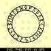 Rune Svg, Runic Circle Svg, Circle Frame SVG, Runic Svg, Circular and ...
