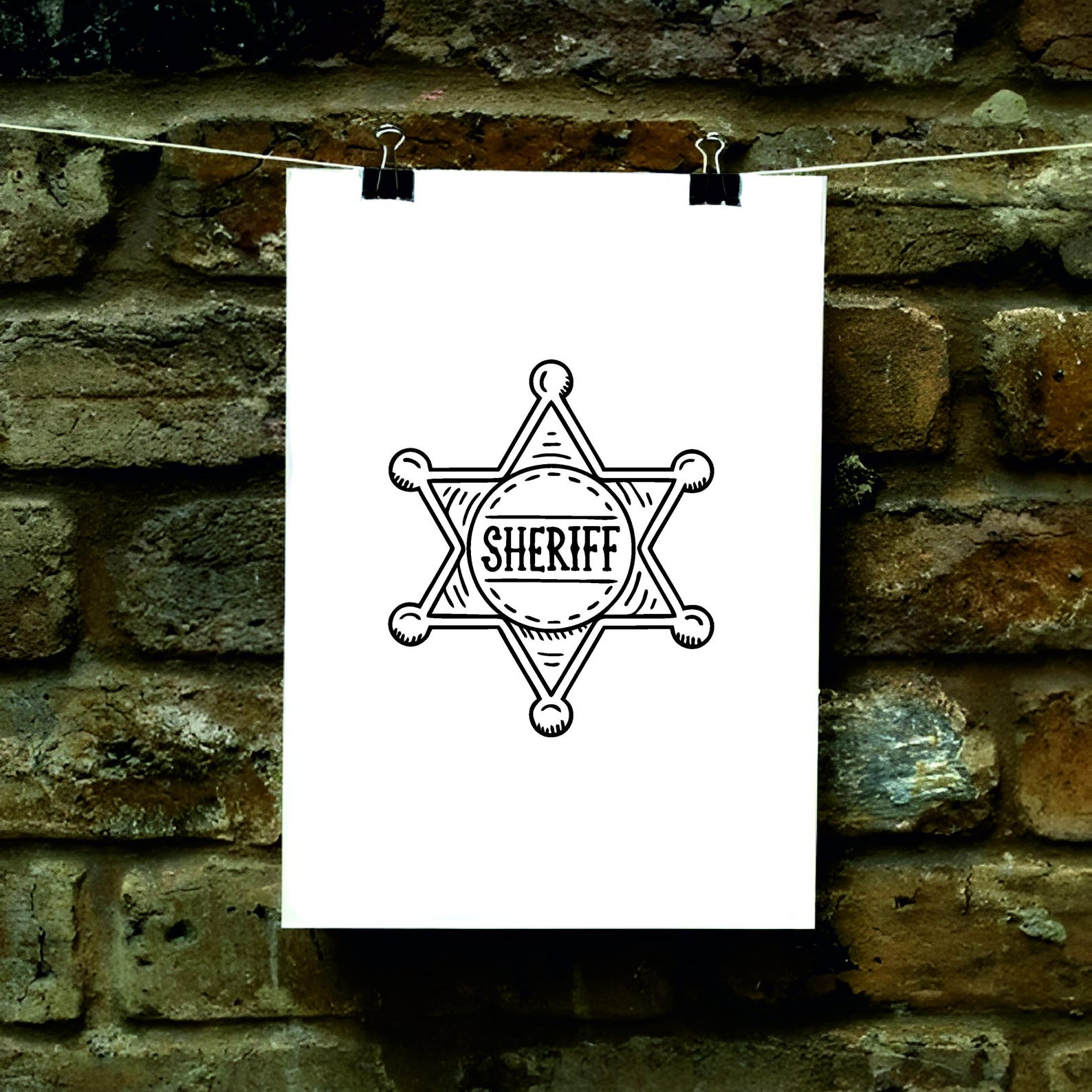 Sheriff Star Svg , Sheriff Badge Svg, Police Badge Vector, Western Svg, Sheriff Star Png, Deputy ...