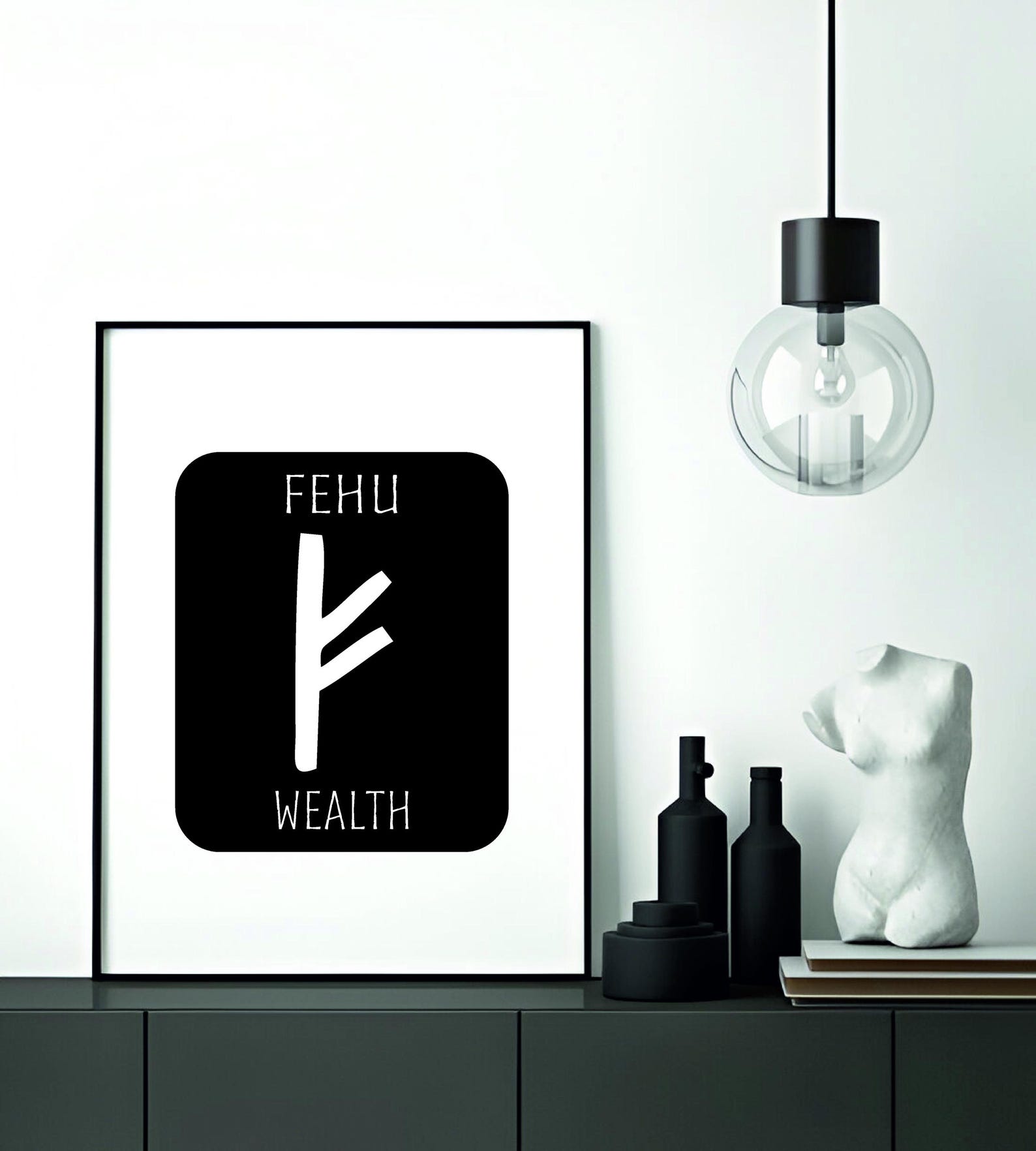 Fehu Svg, Fehu Rune Svg, Runes Svg, Rune Fehu Silhouette, Runic Clipart ...