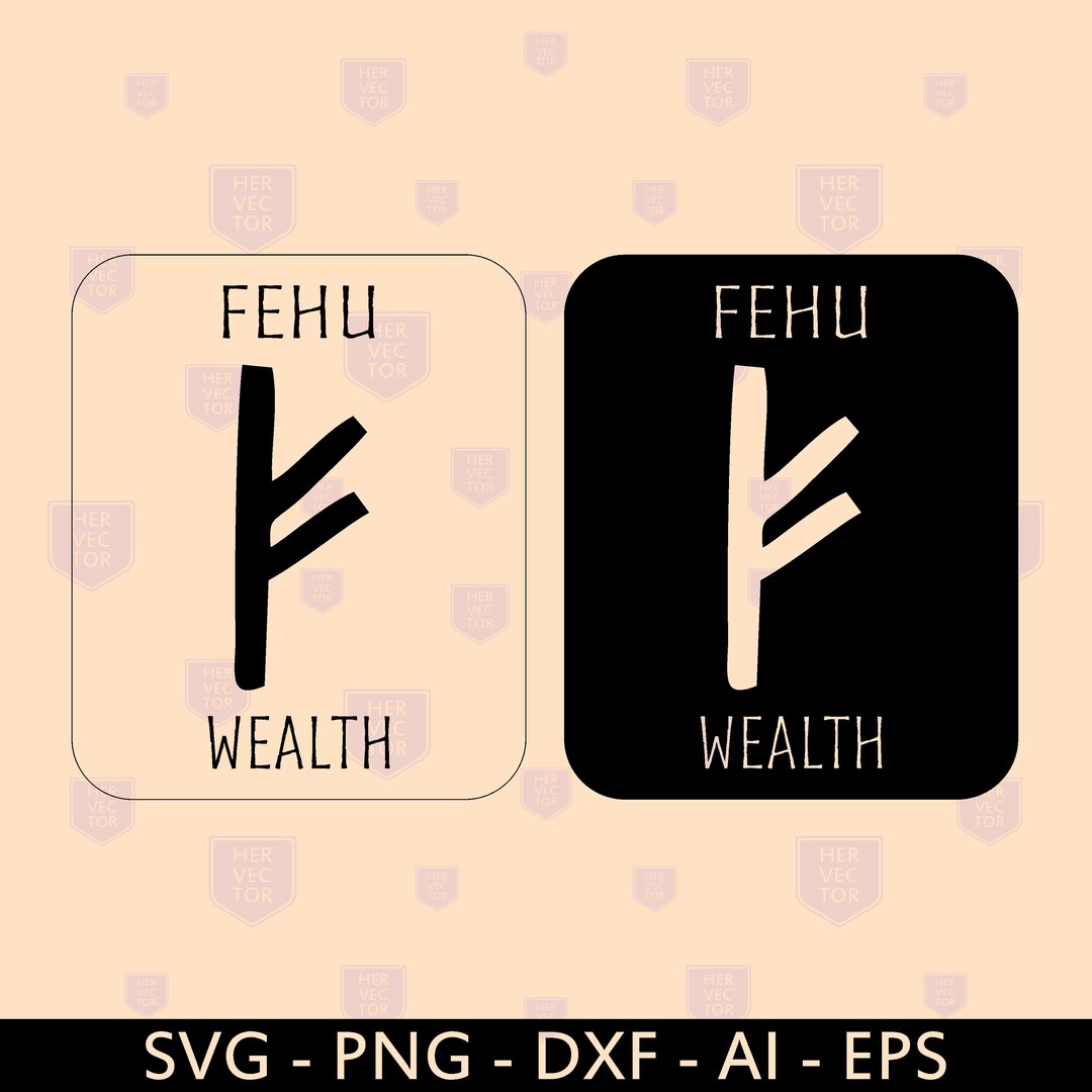 Fehu Svg, Fehu Rune Svg, Runes Svg, Rune Fehu Silhouette, Runic Clipart ...