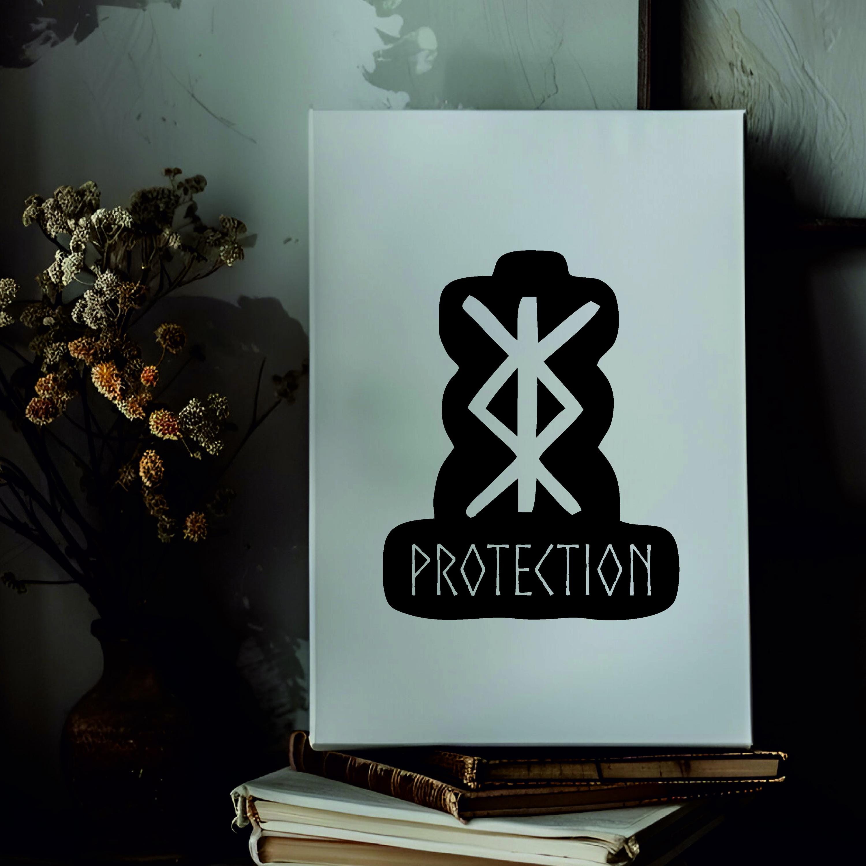 Protection Runic Amulet Svg, Protection Amulet, Amulet Rune Svg, Runes ...