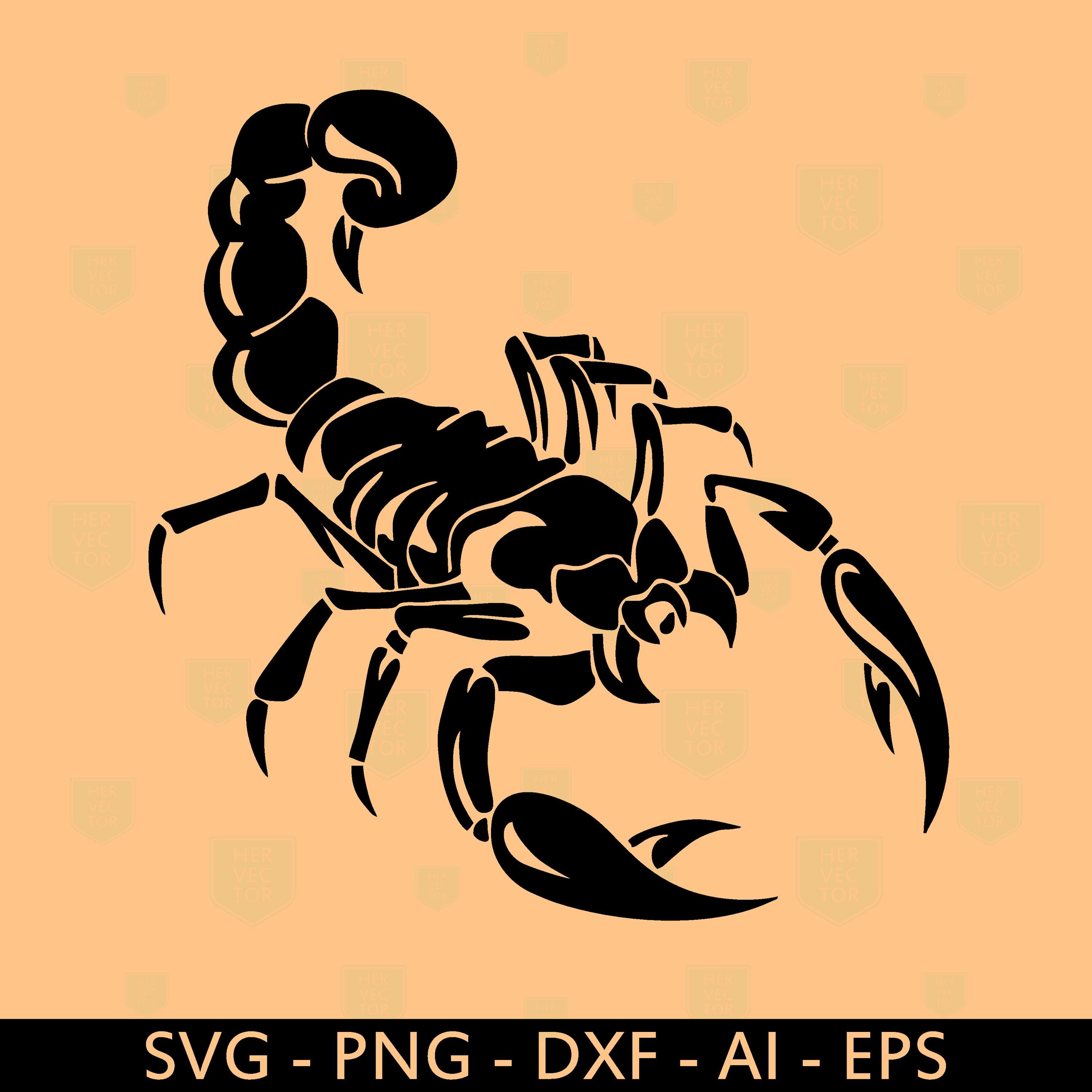 Scorpion Svg, Scorpion Laser Cut, Scorpion Vector Design, Scorpio Cut ...