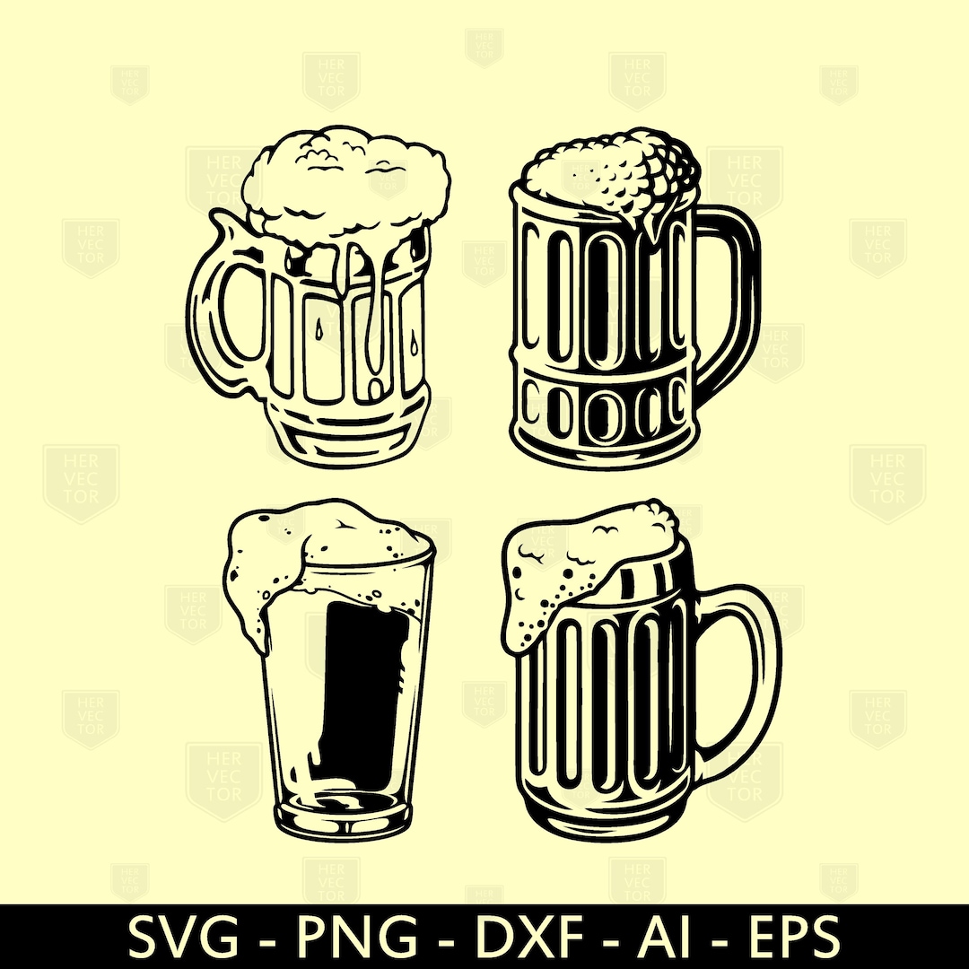 Beer Svg, Beer Mugs SVG, Beer Cheers Svg, Alcohol Svg, Beer Mug Png ...