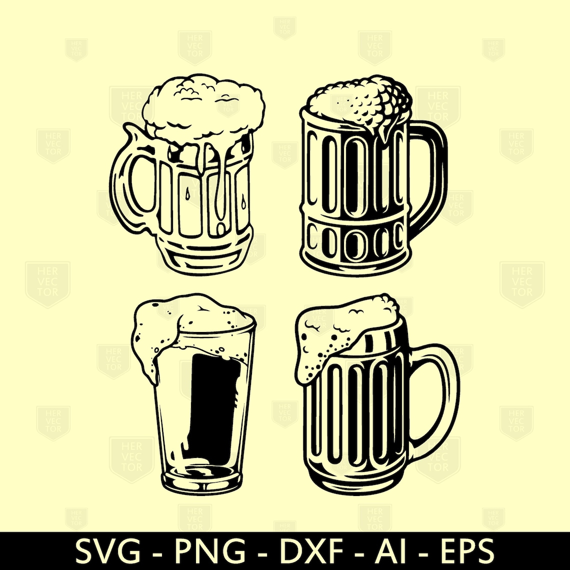 Beer Svg, Beer Mugs SVG, Beer Cheers Svg, Alcohol Svg, Beer Mug Png ...