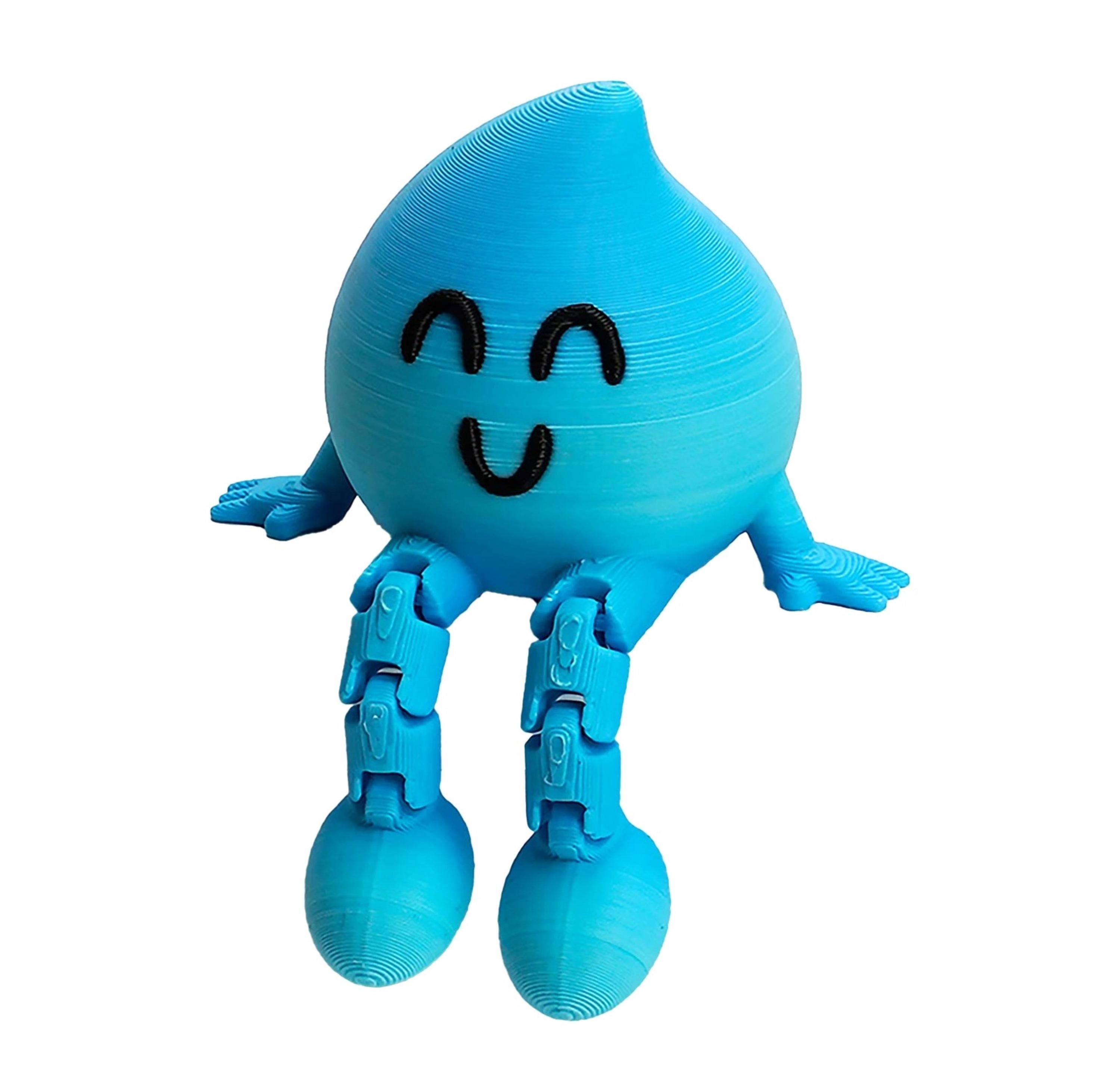 3D Printed Heart Buddy Figurine – Articulated Desk Decor, Valentine ...