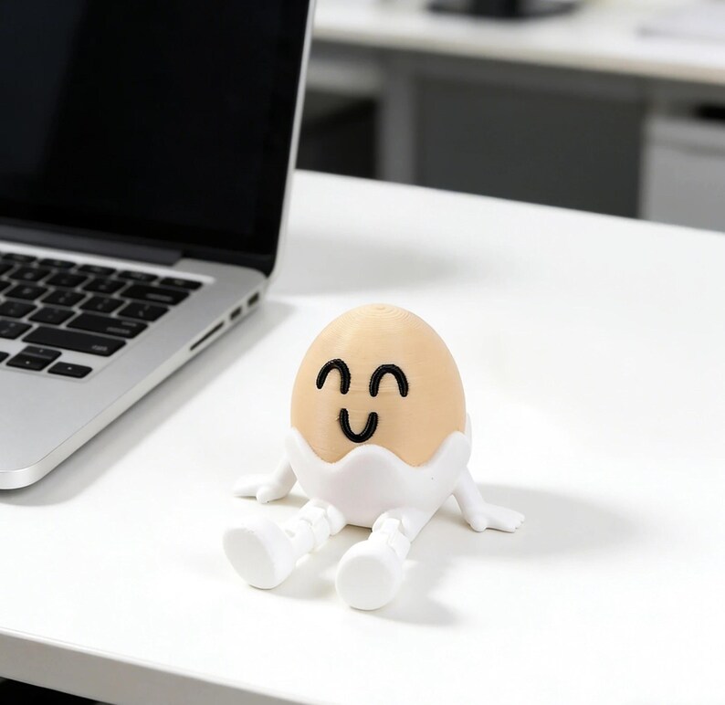 3D Printed Heart Buddy Figurine – Articulated Desk Decor, Valentine ...