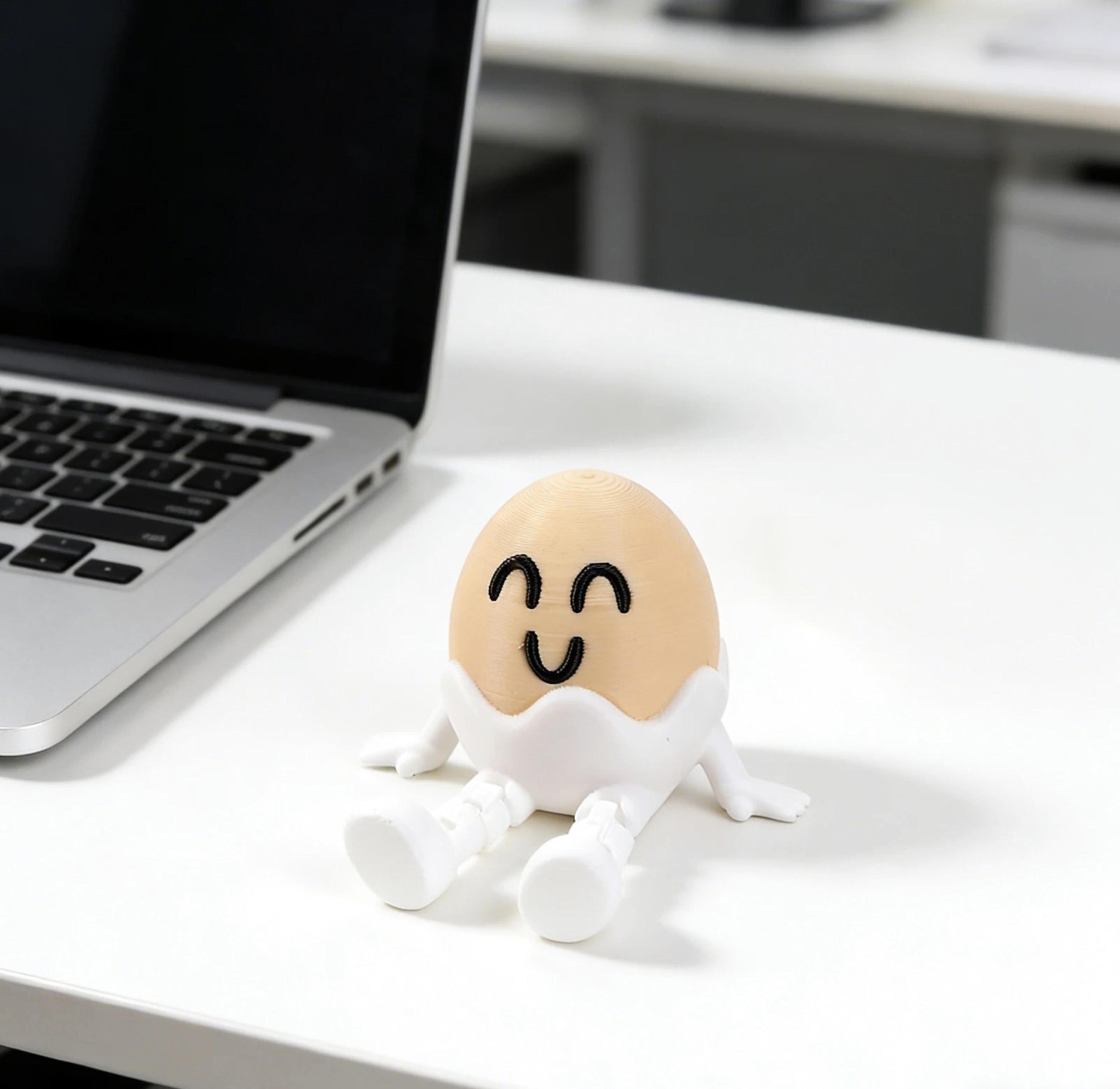 3D Printed Heart Buddy Figurine – Articulated Desk Decor, Valentine ...