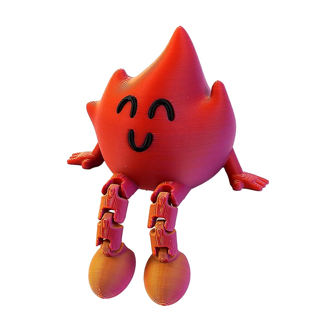 3D Printed Heart Buddy Figurine – Articulated Desk Decor, Valentine ...