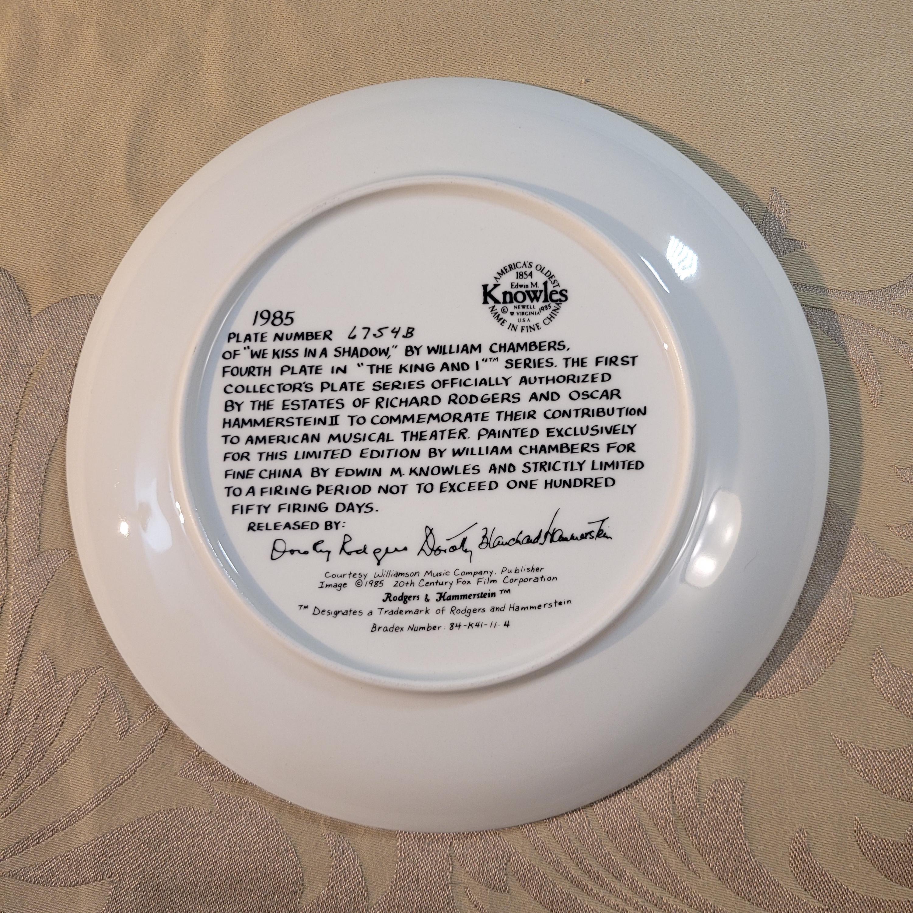 Vintage Knowles Plates, Full Set of 4, Collectible Plates, the King and ...