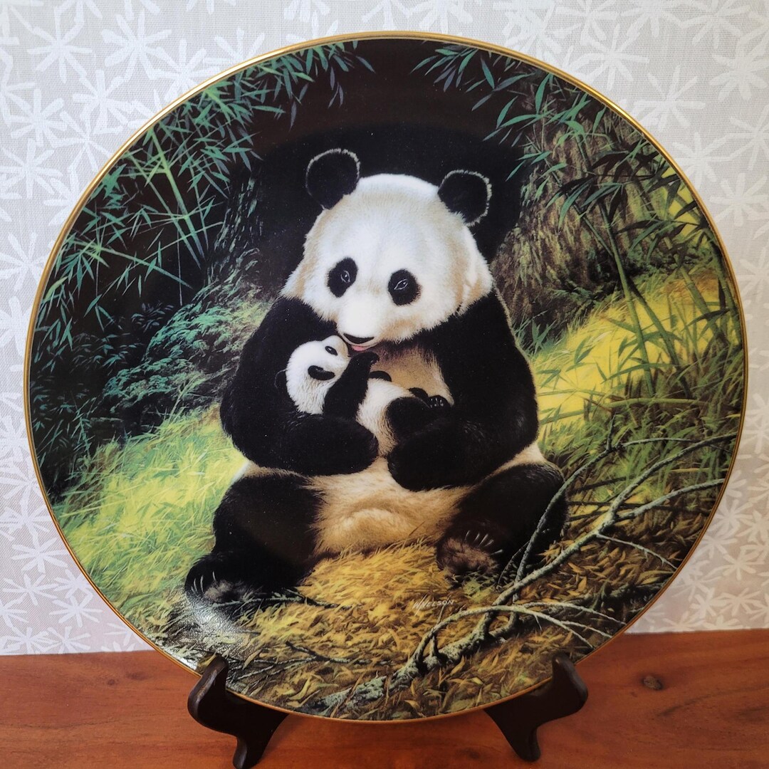 1988 "the Panda" Collector Plate: Will Nelson, Endangered Species - Etsy