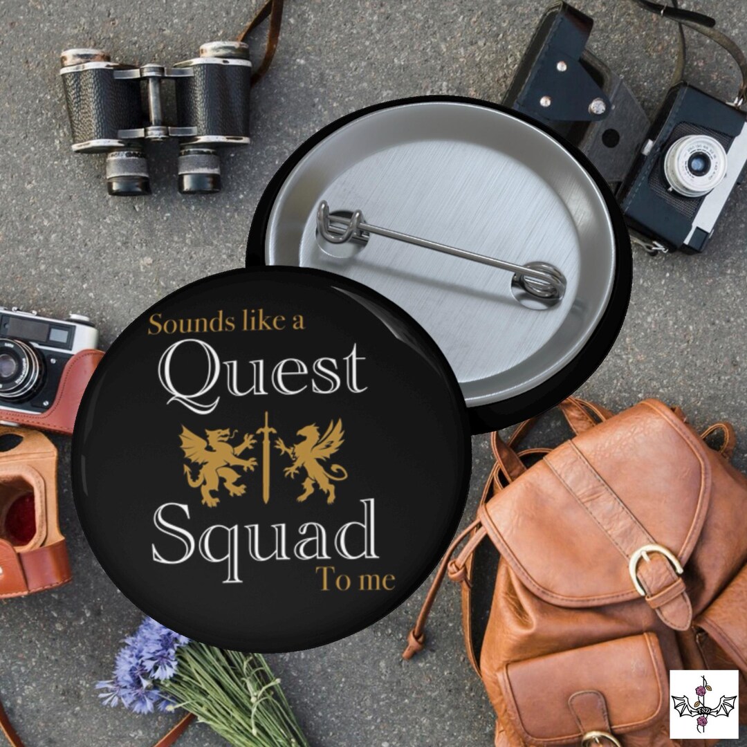 Quest Squad Pin, Fourth Wing Inspired, Fantasy Bookish Gifts, Romantasy ...