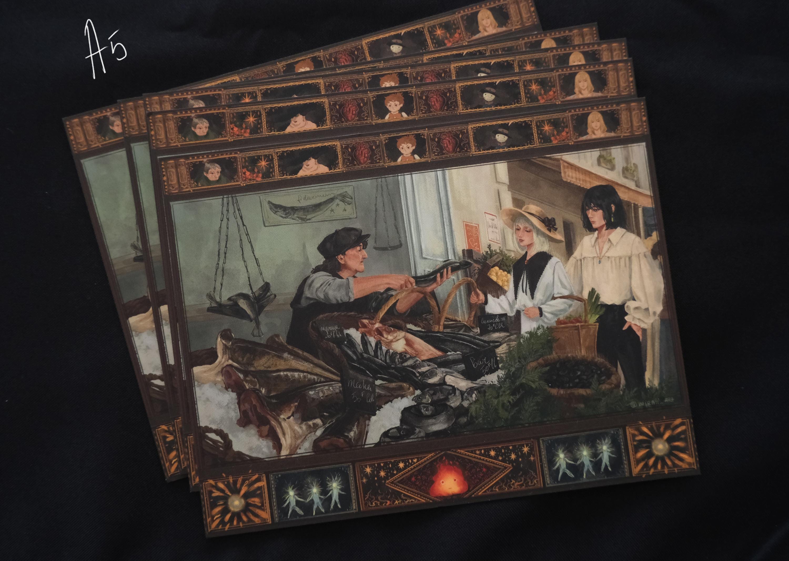 Howls Moving Castle Fanart Postcard - Etsy