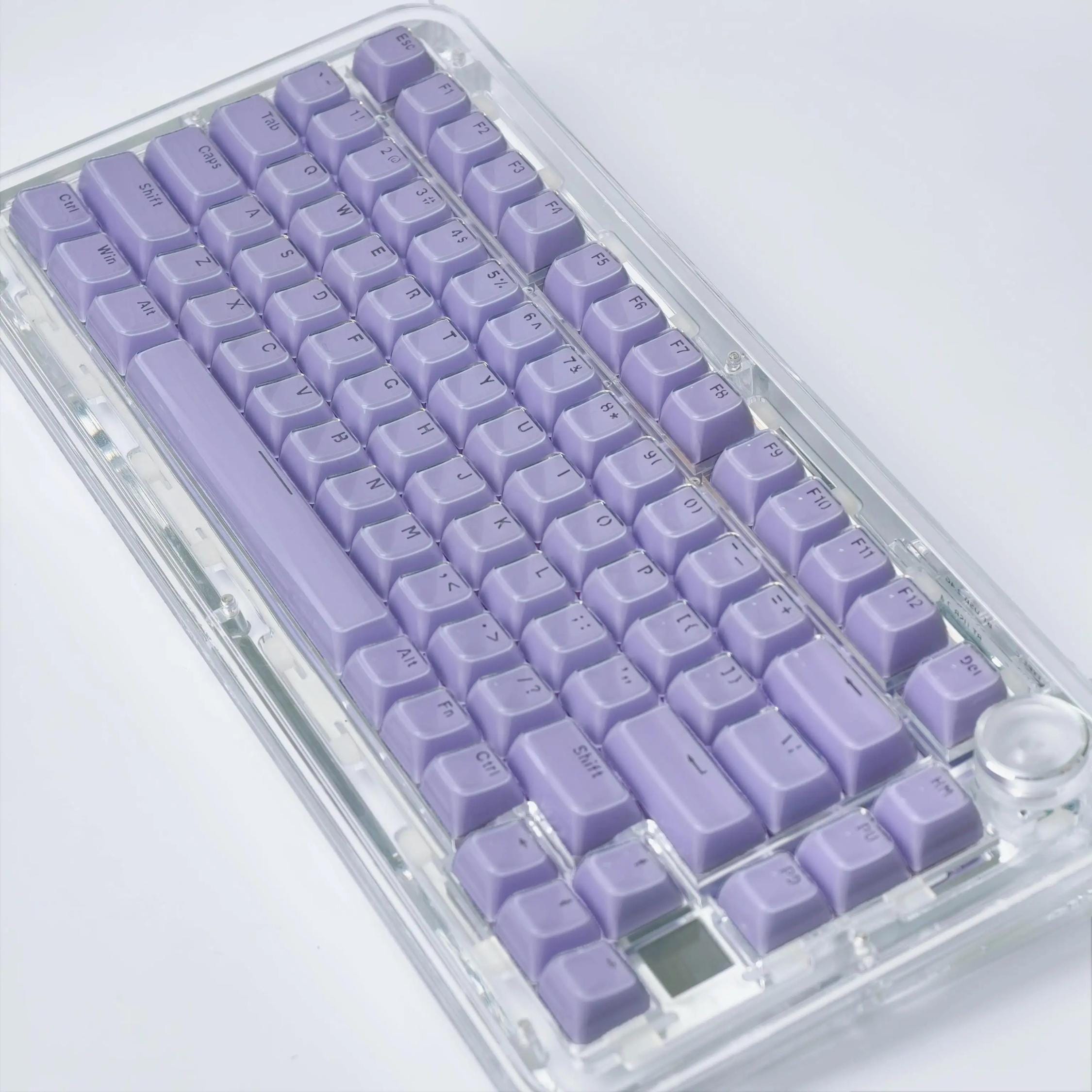 Purple Jelly Keycaps 136 Piece OEM Profile Translucent Crystal PC ...
