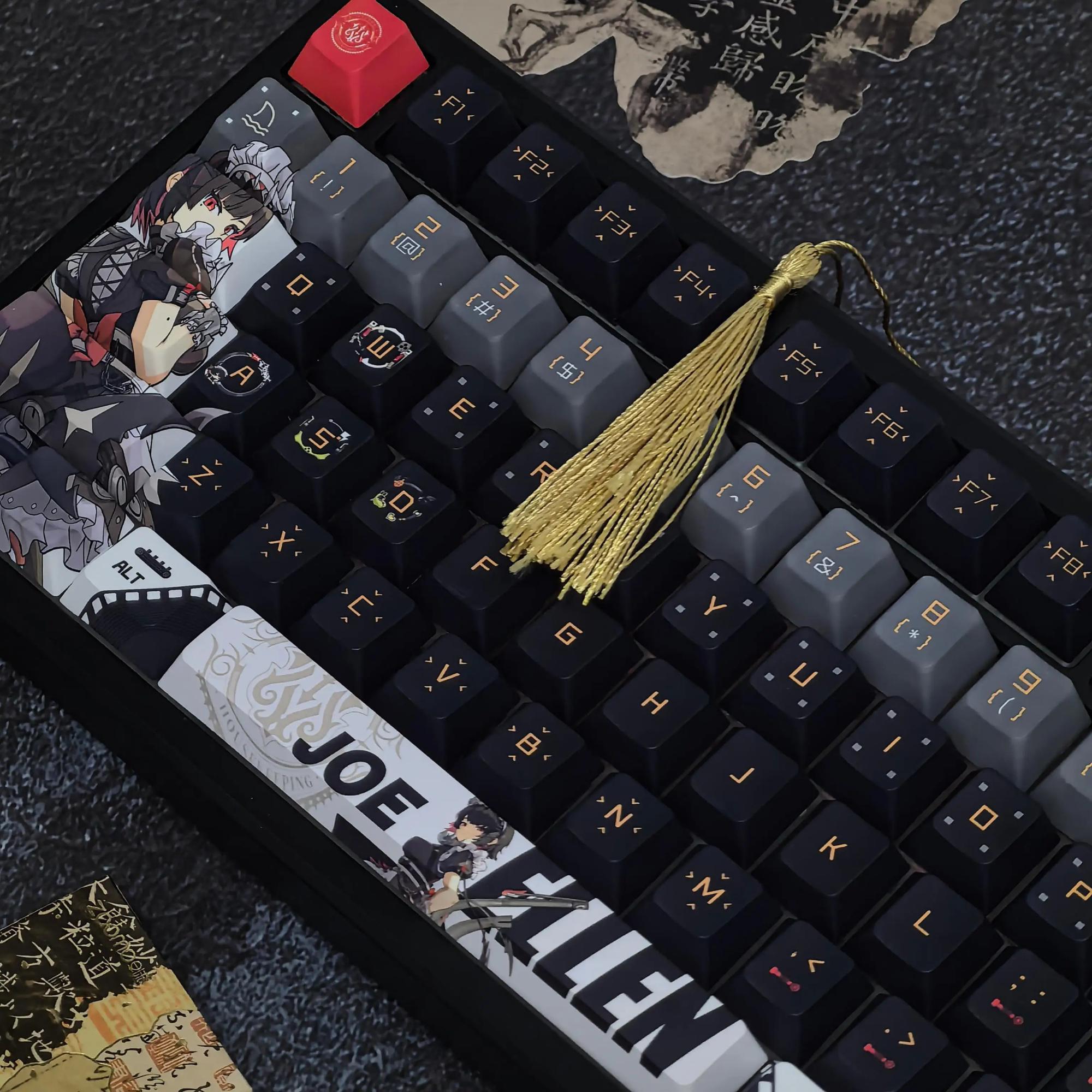 Ellen Joe 129 Keycap Set Zenless Zone Zero Anime PBT Keycaps, Cherry ...