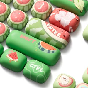 138 Watermelon Keycap Set MOG Profile Dye Sublimation PBT Keycaps for ...