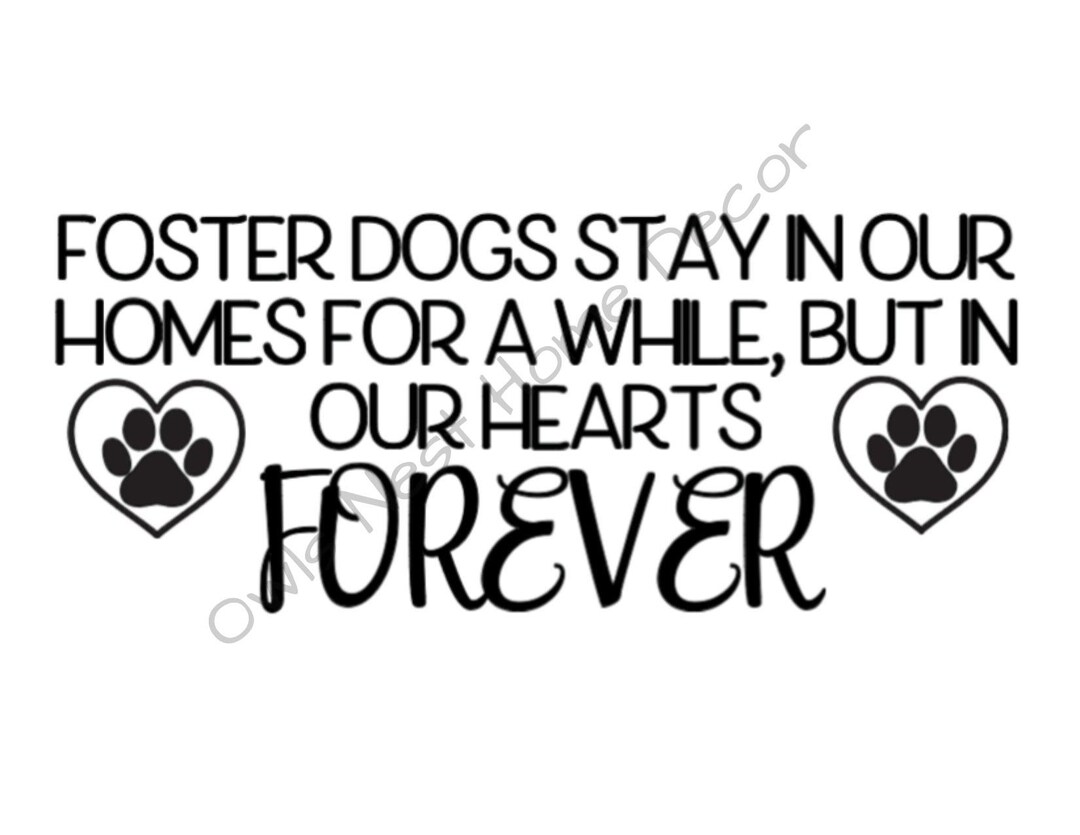 Foster Dogs SVG File, Digital Download, Cut File, Cricut, Silhouette ...