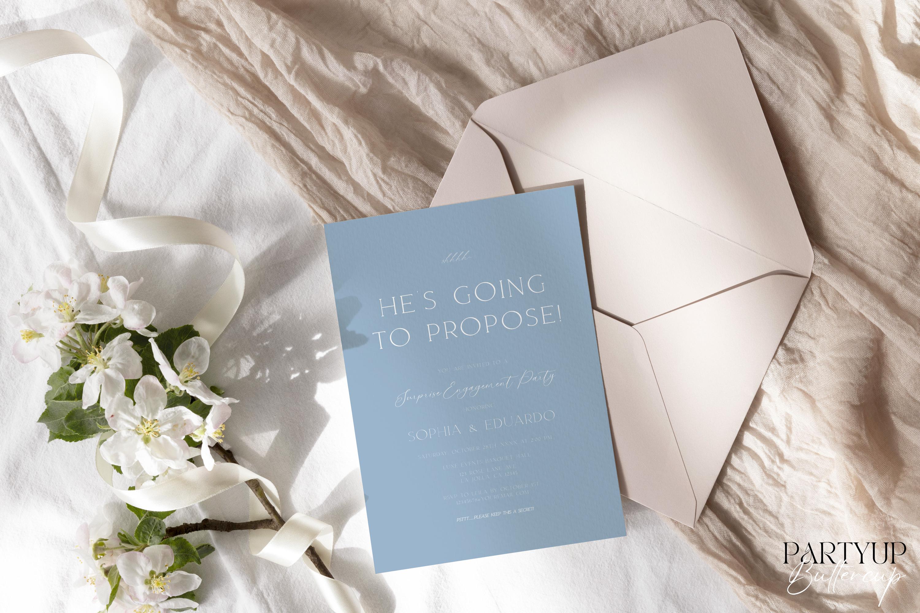 Surprise Engagement Party Invitation, Engagement Party, , Surprise ...