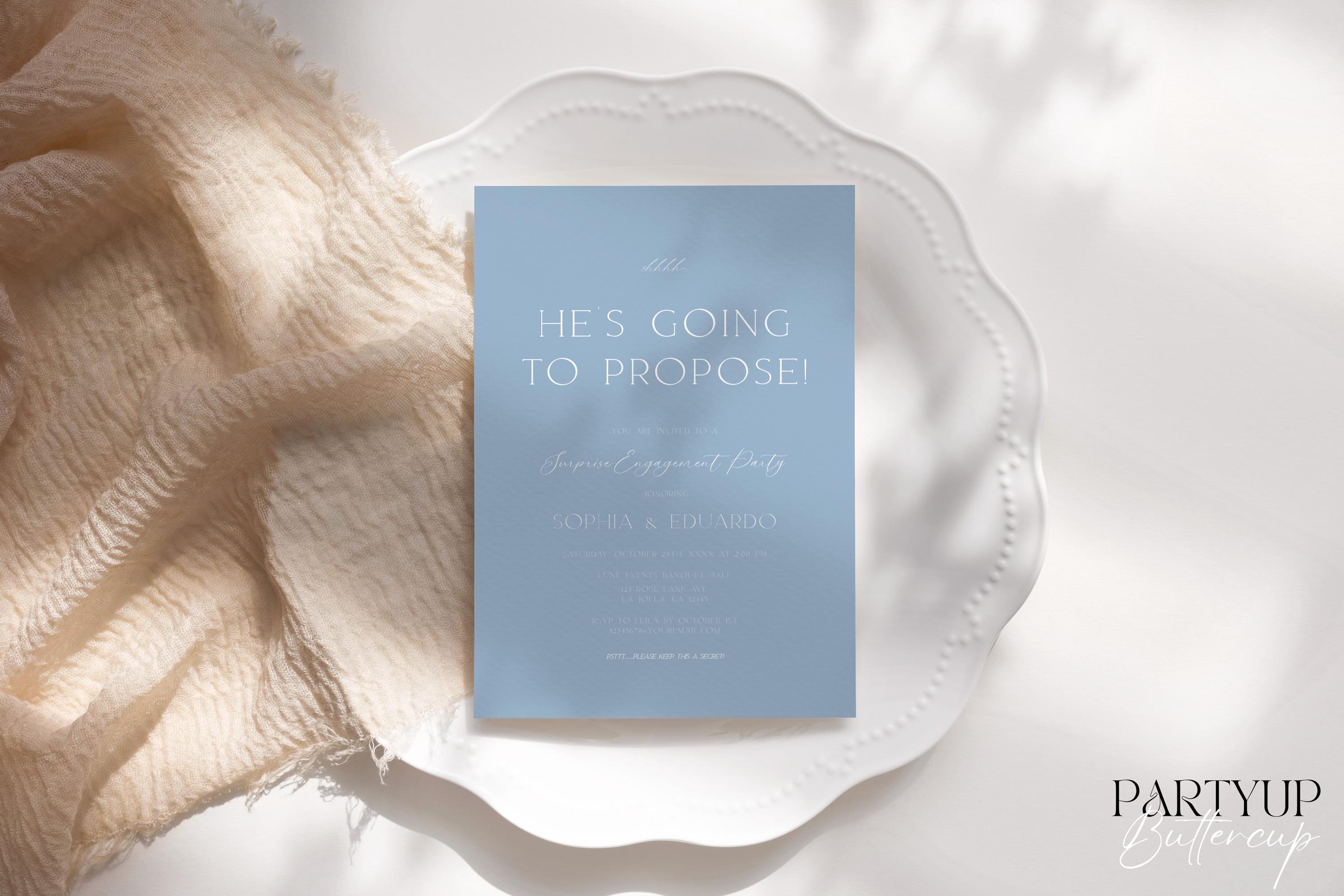 Surprise Engagement Party Invitation, Engagement Party, , Surprise ...