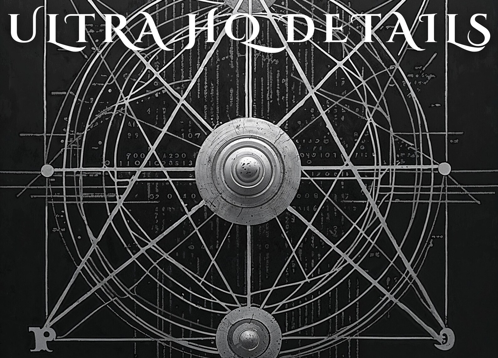 Rune Matrix Code Poster, Abstract Geometric Print, Minimalist Symbol ...