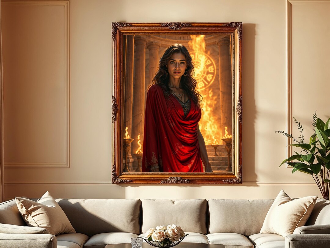 Hestia Goddess Poster: Warm Greek Mythology Art Print - Etsy