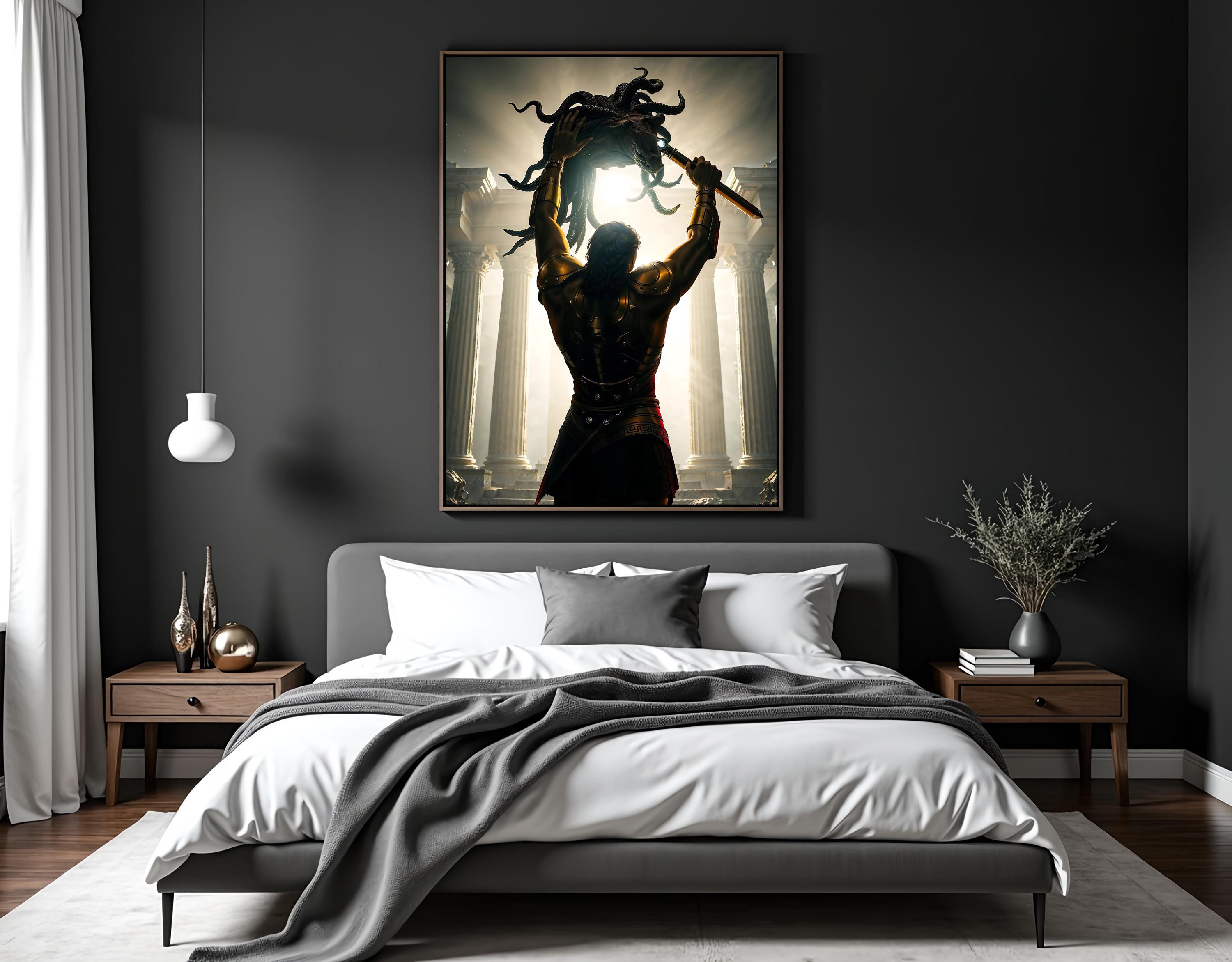Prometheus and Medusa Art Print – Greek Mythology Matte Poster - Etsy