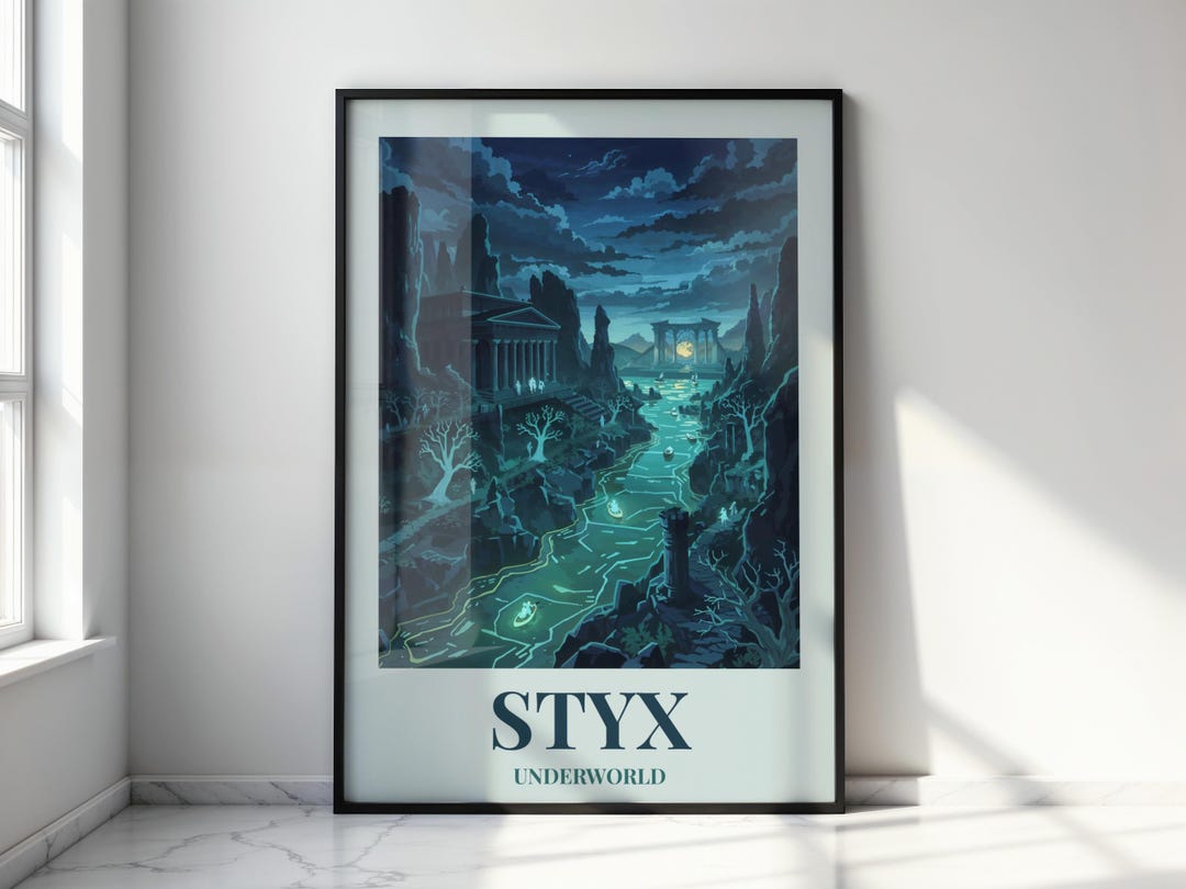 Styx Underworld Poster: Greek Mythology Art Print, Hades Decor - Etsy ...