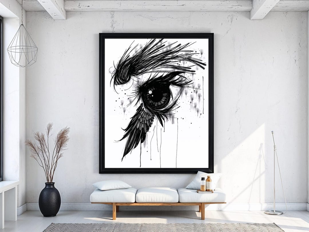 Odin Eye Poster: Minimalist Norse Mythology Art Print - Etsy