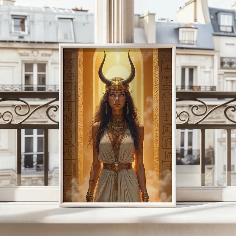 Goddess Hathor Poster Print: Ancient Egyptian Divine Feminine Art - Etsy