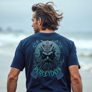 Sea God Vibes Only Clothing - Poseidon Graphic T-shirt, Trendy ...