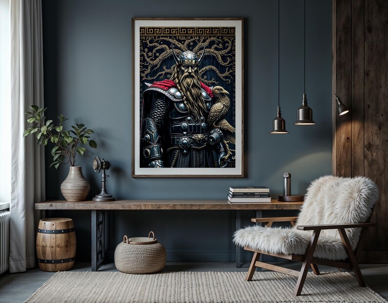 Thor Premium Matte Poster, Norse God, Viking Mythology Wall Art - Etsy