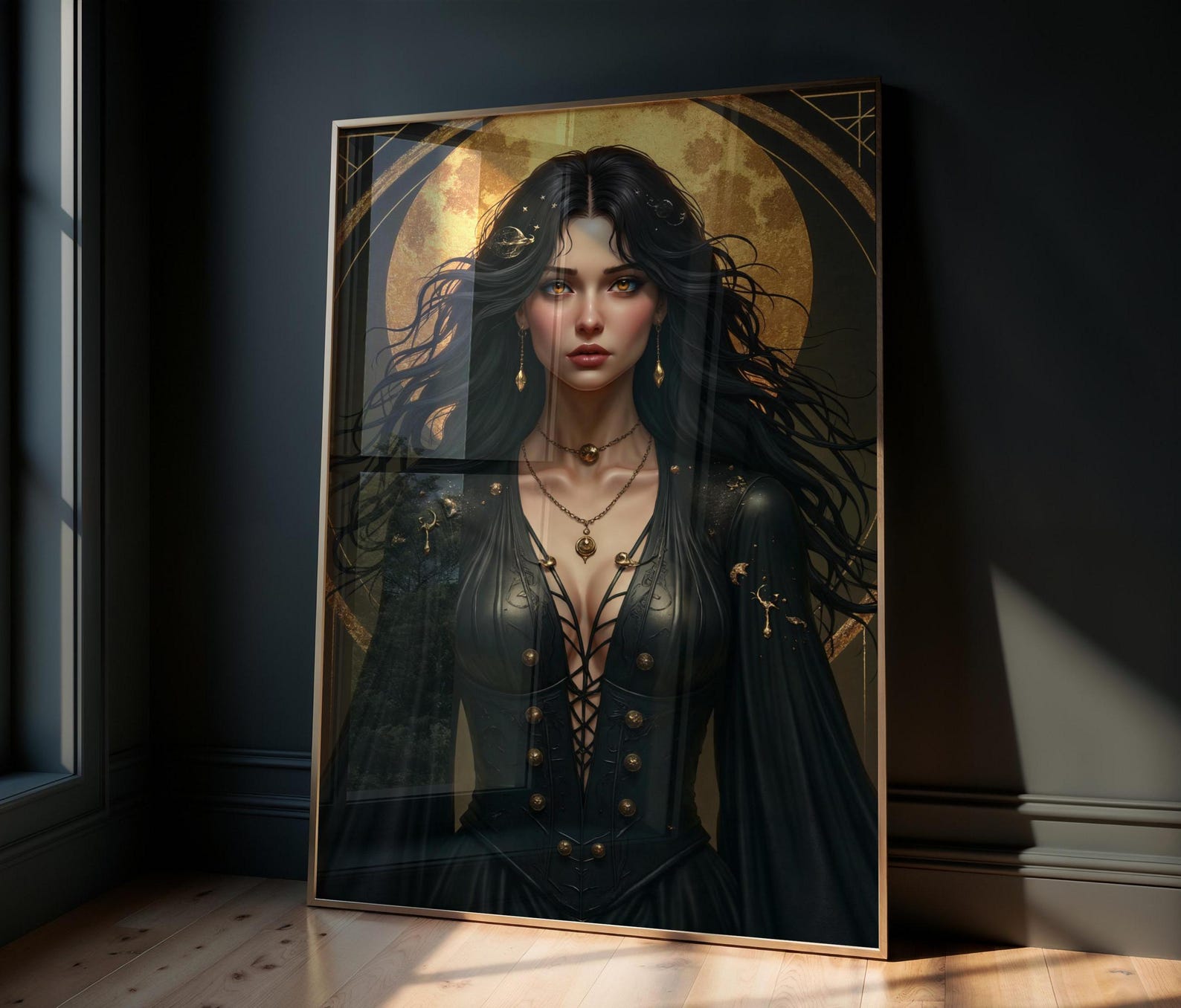 Goddess Hekate Art Nouveau Print | Elegant Magic Poster | Mystical Wall ...