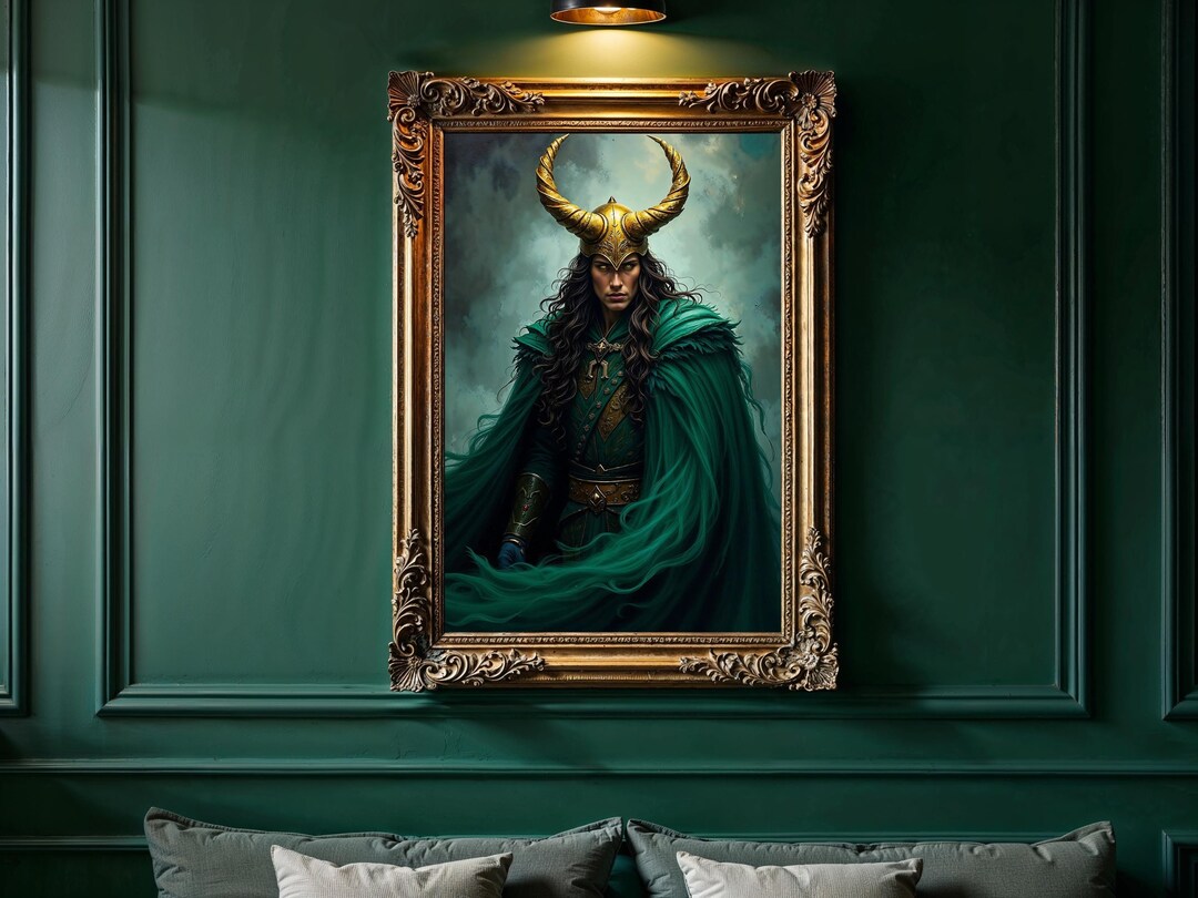 Loki Premium Matte Poster, Norse God of Mischief and Chaos, Viking Gift ...