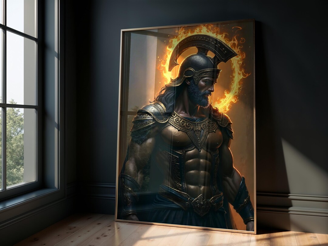 Ares Concept Art Print: Dynamic God of War Decor - Etsy