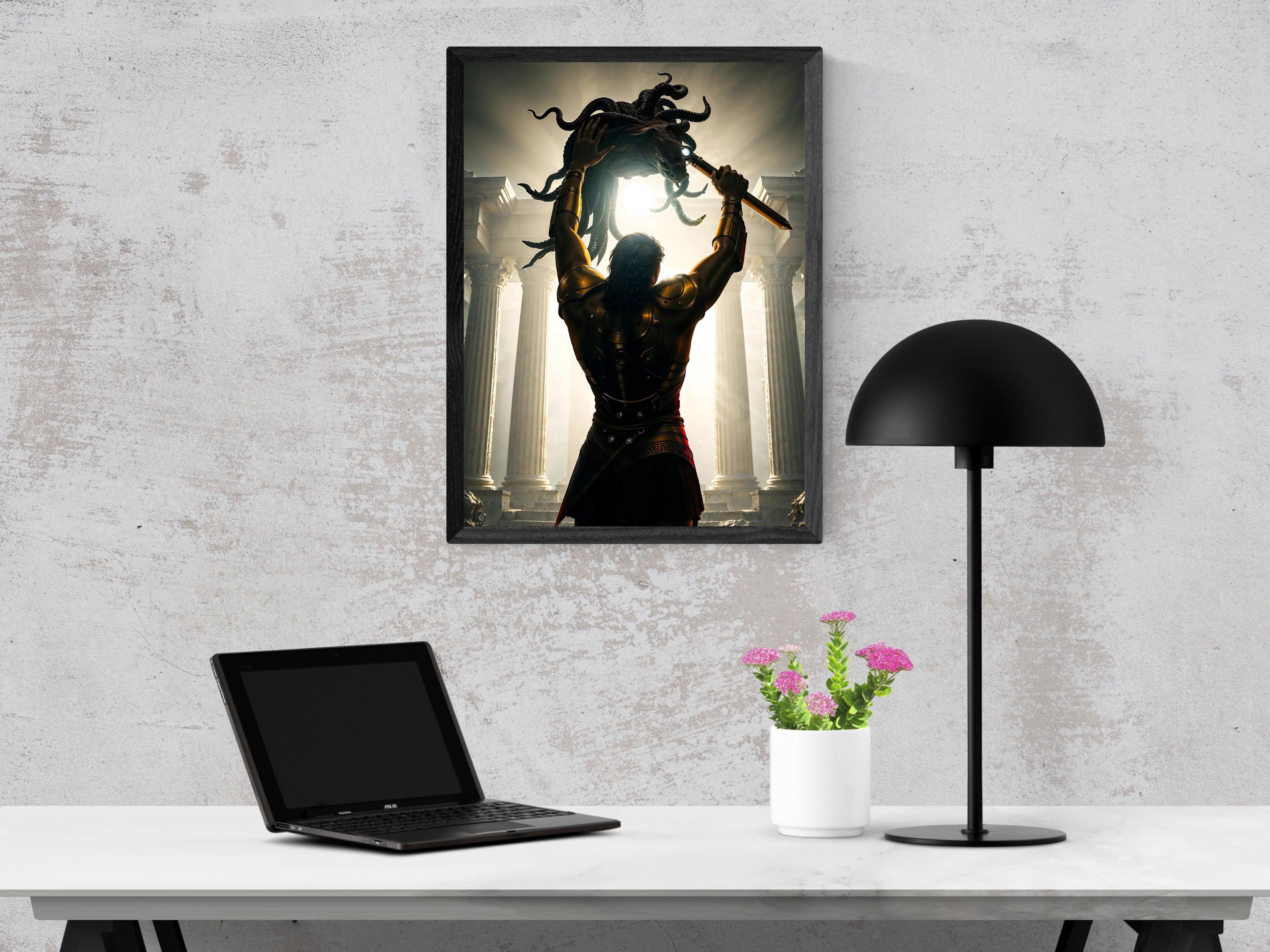 Prometheus and Medusa Art Print – Greek Mythology Matte Poster - Etsy