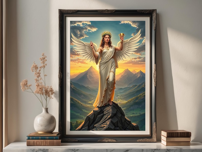 Nike Goddess Premium Matte Poster – Greek Mythology Wall Art - Etsy