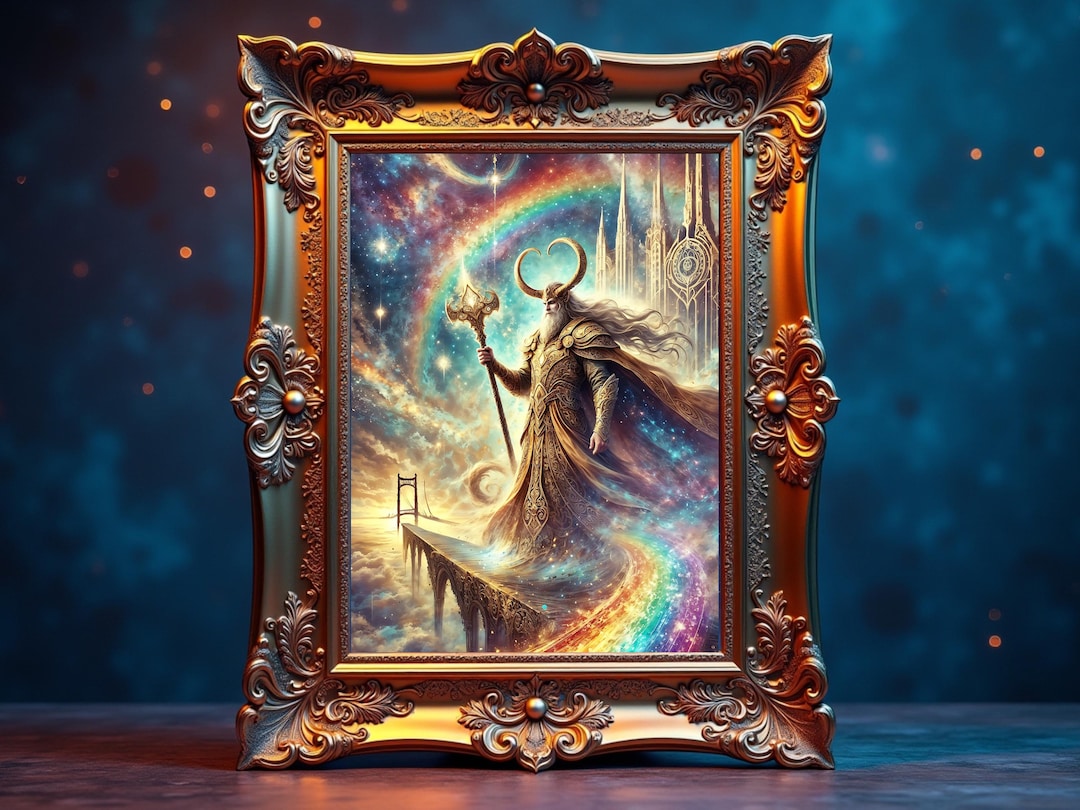 Heimdall Premium Matte Poster, Norse God of the Bifrost, Gift for Her ...