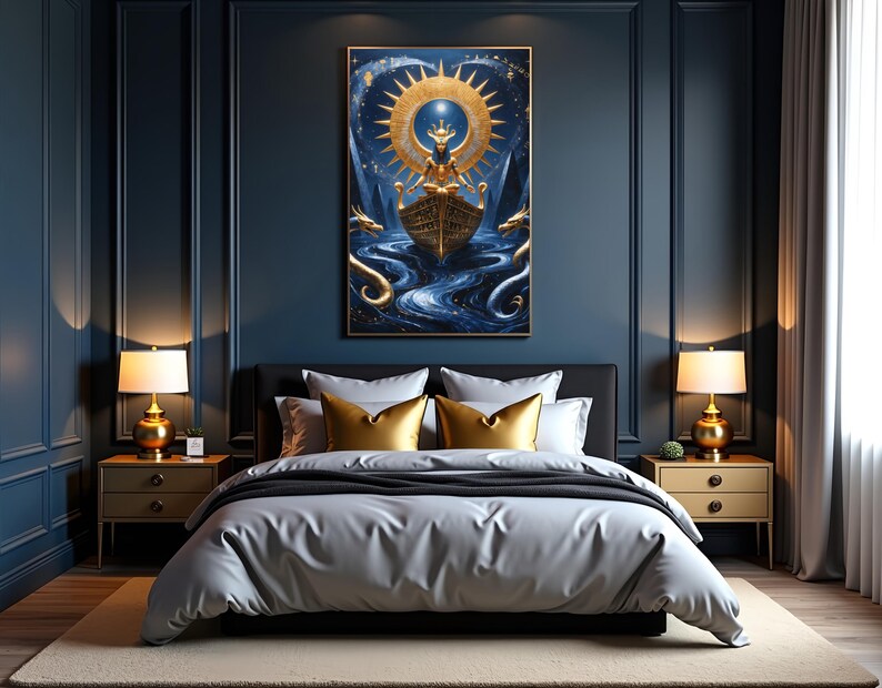 God Ra Matte Poster – Egyptian Sun God Art - Etsy