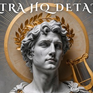 Greek God Apollo Poster - Premium Matte Print, Classical Art Decor ...