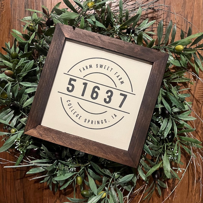 Zip Code Signs - Etsy