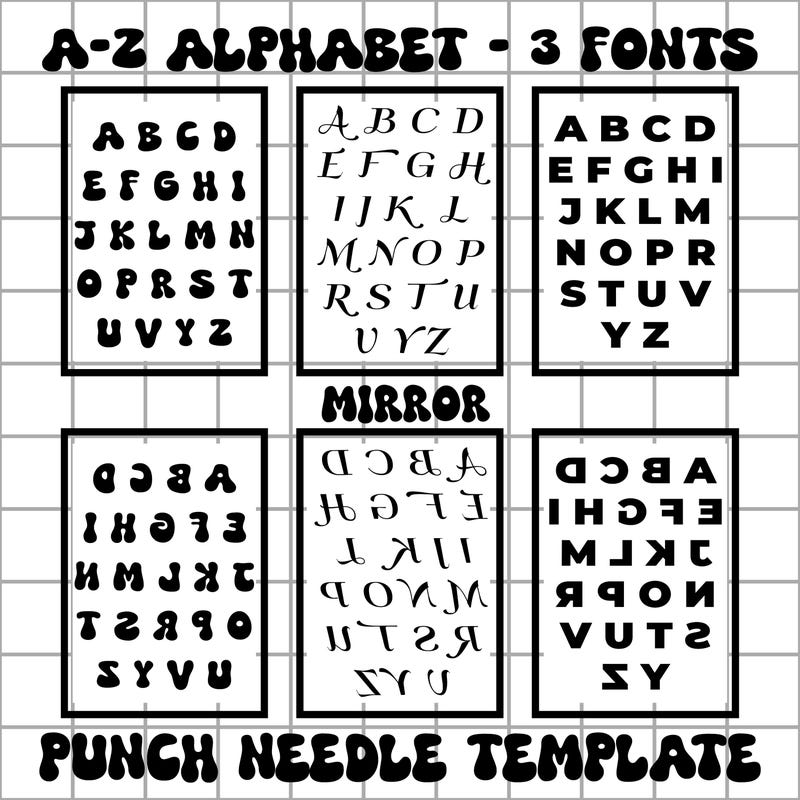Punch Set Letters - Etsy