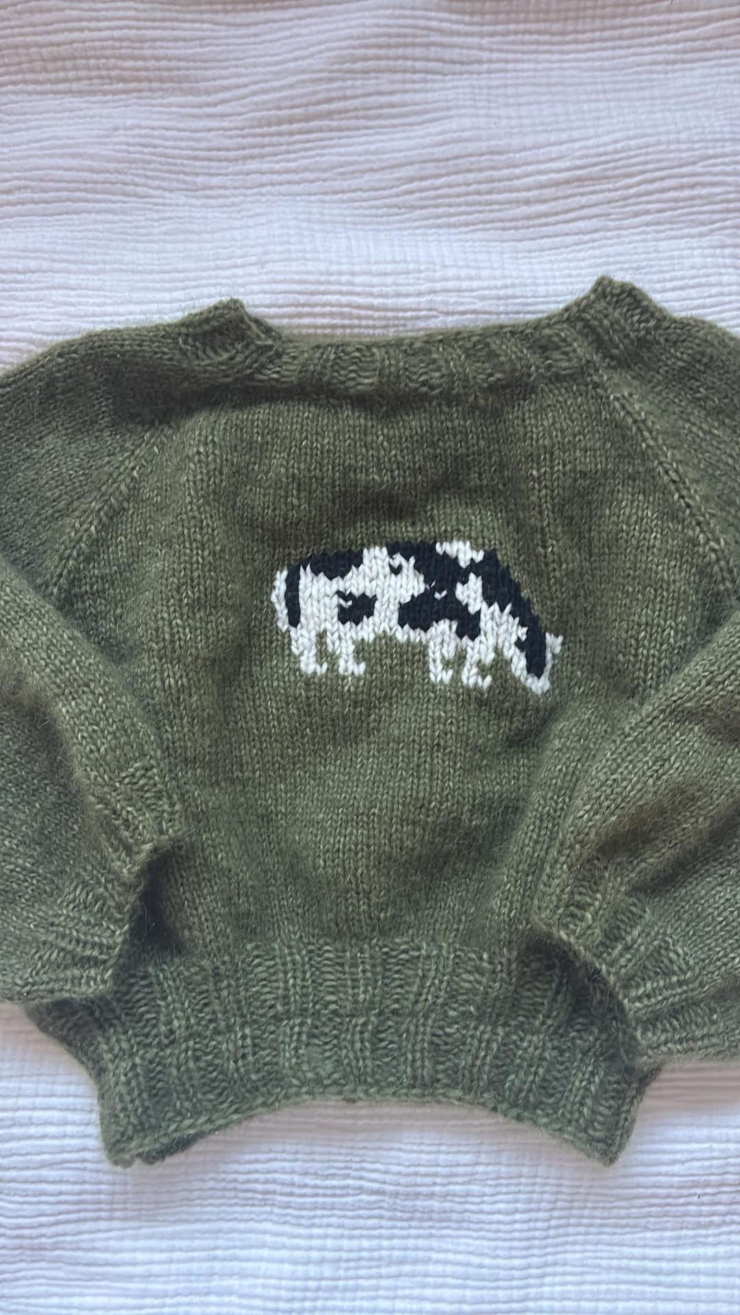 Knitted Cow Sweater (PDF Pattern) - Etsy