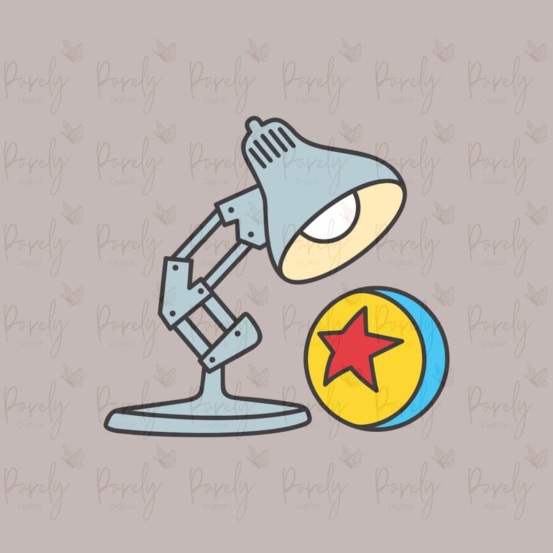 Pixar Lamp SVG Cut Image PNG, Disneyland Toy Story Png, Pixar Fest 2025 ...